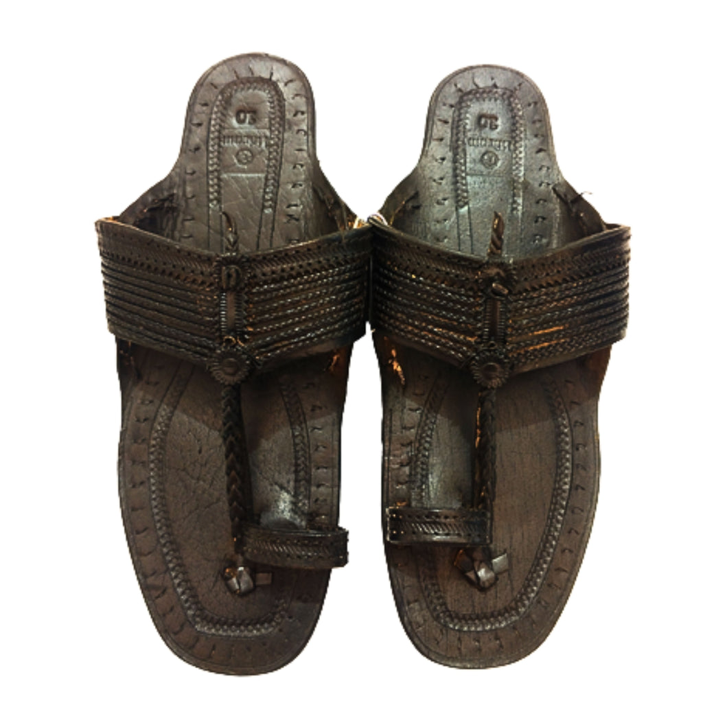 LIDCOM Puda Kapashi Kolhapuri Chappal | Handcrafted Genuine Leather ...