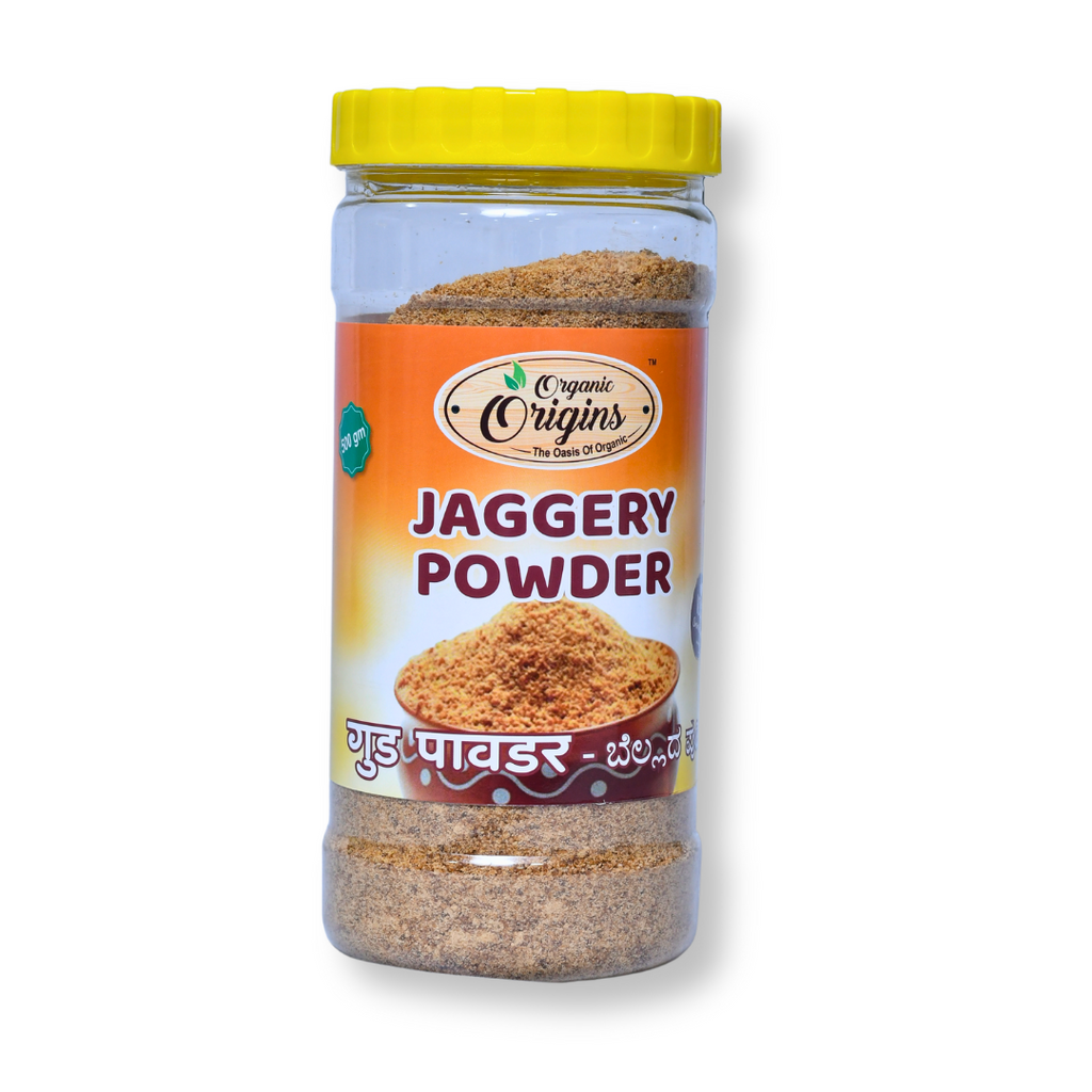 ORGANIC ORIGINS Pure Deshi Gul Jaggery Powder, Sakhi SHG, Natural, Che