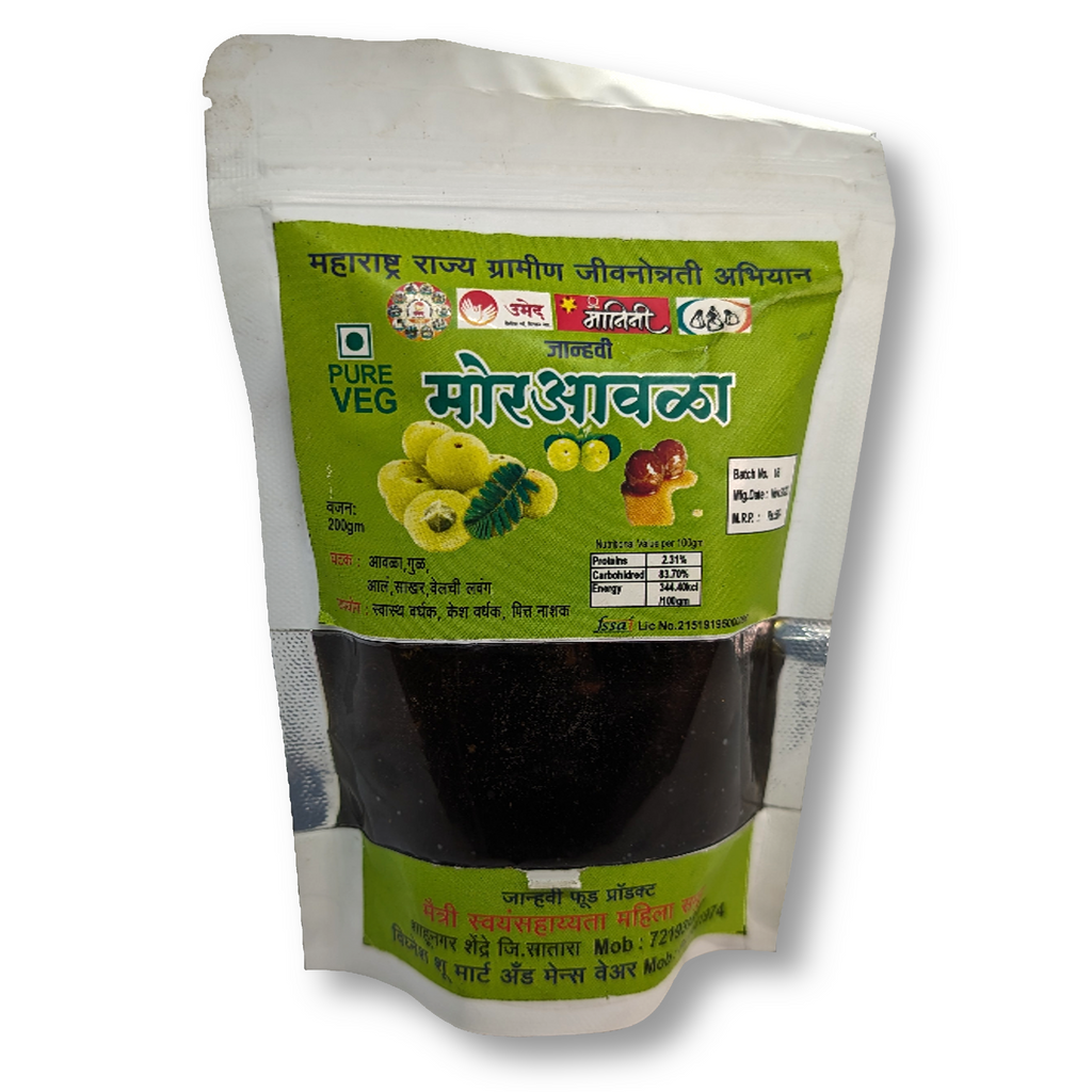 JHANVI FOODS PRODUCTS Handmade Mor Avala Pack of 200 gm Traditional ...
