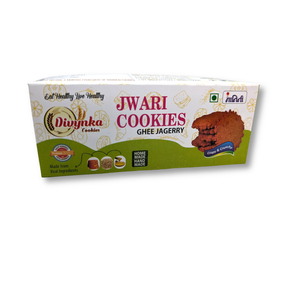 DIVYNKA Hand-made Jawari Cookies, Made by Organic Jaggery, No Maida, N