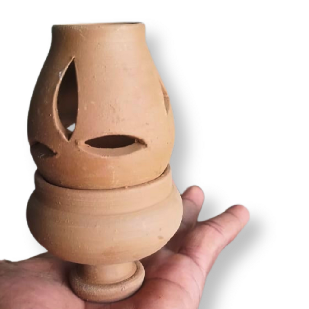 PAYALI DEEP Terracotta Lamp, Made By Natural Soil, Local Craftsmanship