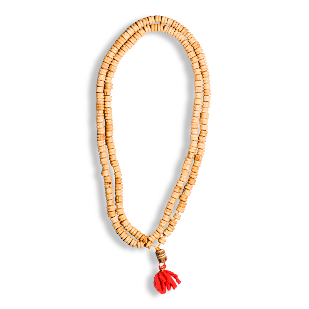 Small Double Kativ Tulsi Mala, Made By Pure Tulsi, Local Craftsmanship