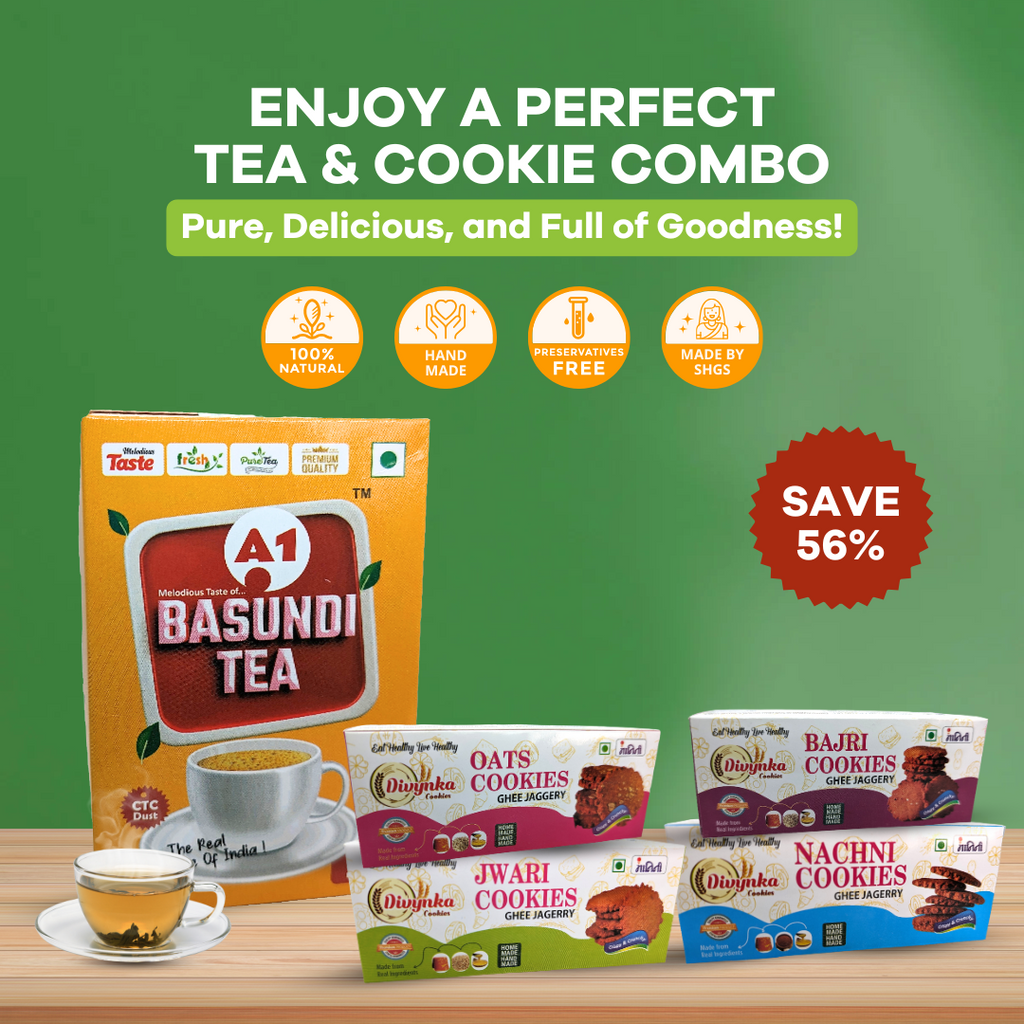 Tea-time Combo Pack Large, A1 BASUNDI Natural Flavoured Tea Powder (25