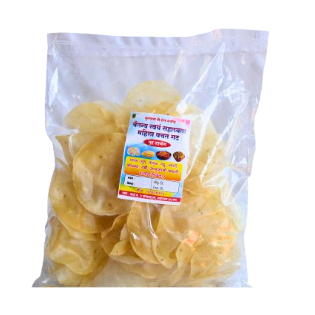 Buy Handmade Rice Papad – Chaitanya SHG | Traditional Sun-Dried Papad 500gm