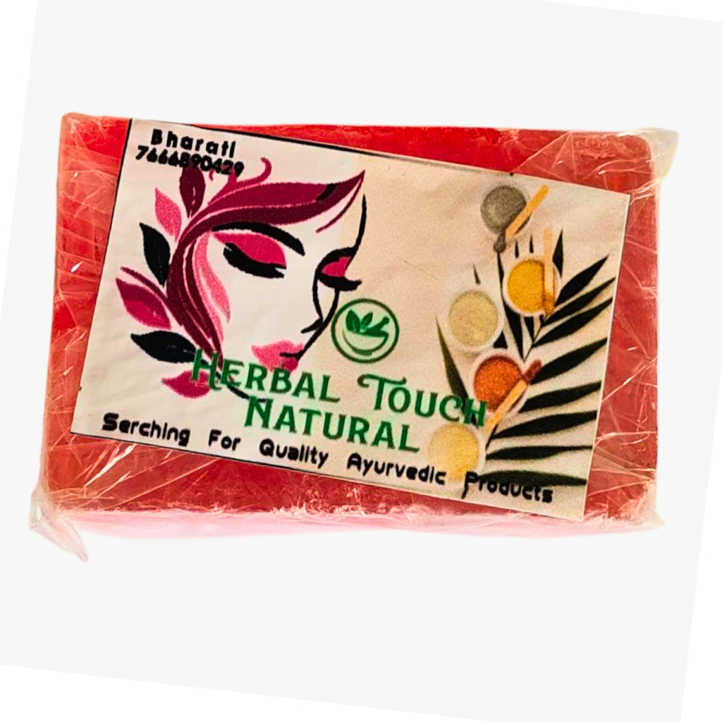Red Rose Glycerine Soap – Herbal Floral Bath by Shree Krupa SHG, 100 gm