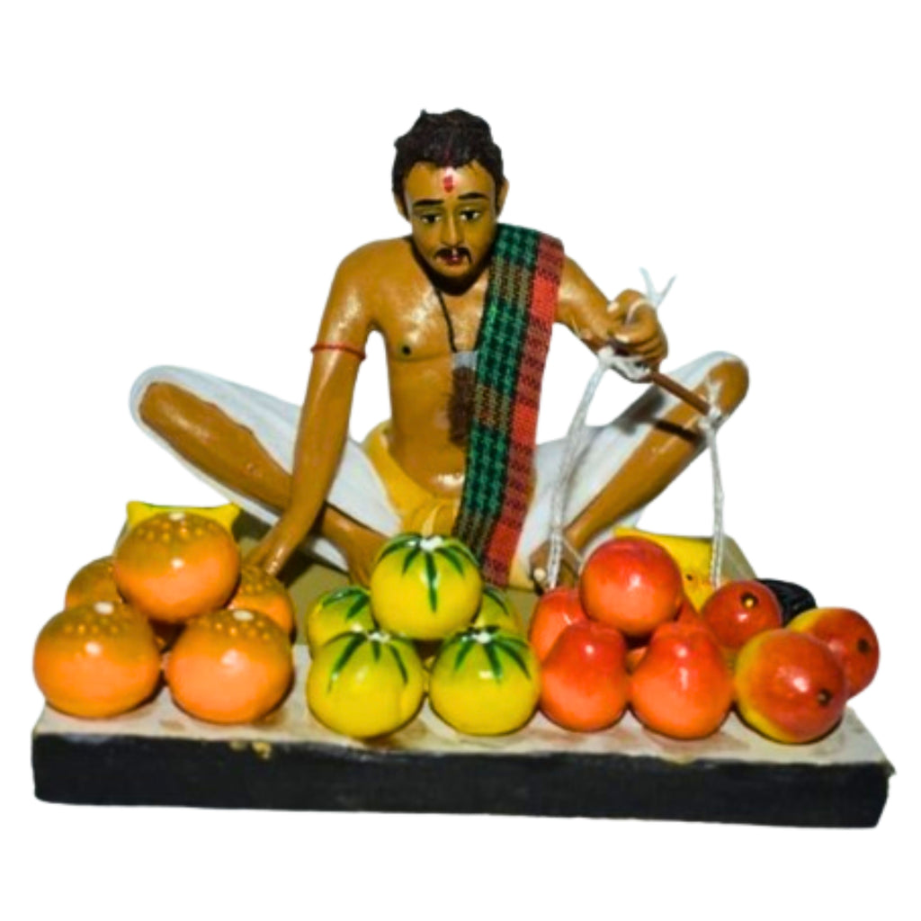 Buy Handmade Earthen Fruit Salesman – Sadaram SHG | Traditional Clay ...